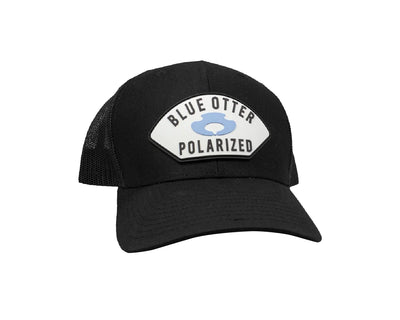 Main Stage Black Mesh White Patch Hat | Blue Otter Polarized™