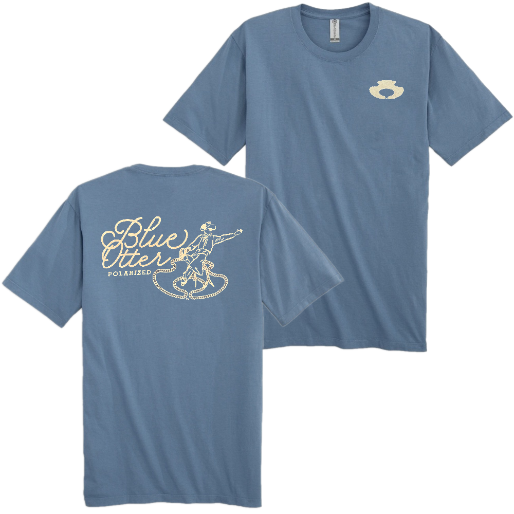 Slate Blue Cowboy Tee | Blue Otter Polarized™